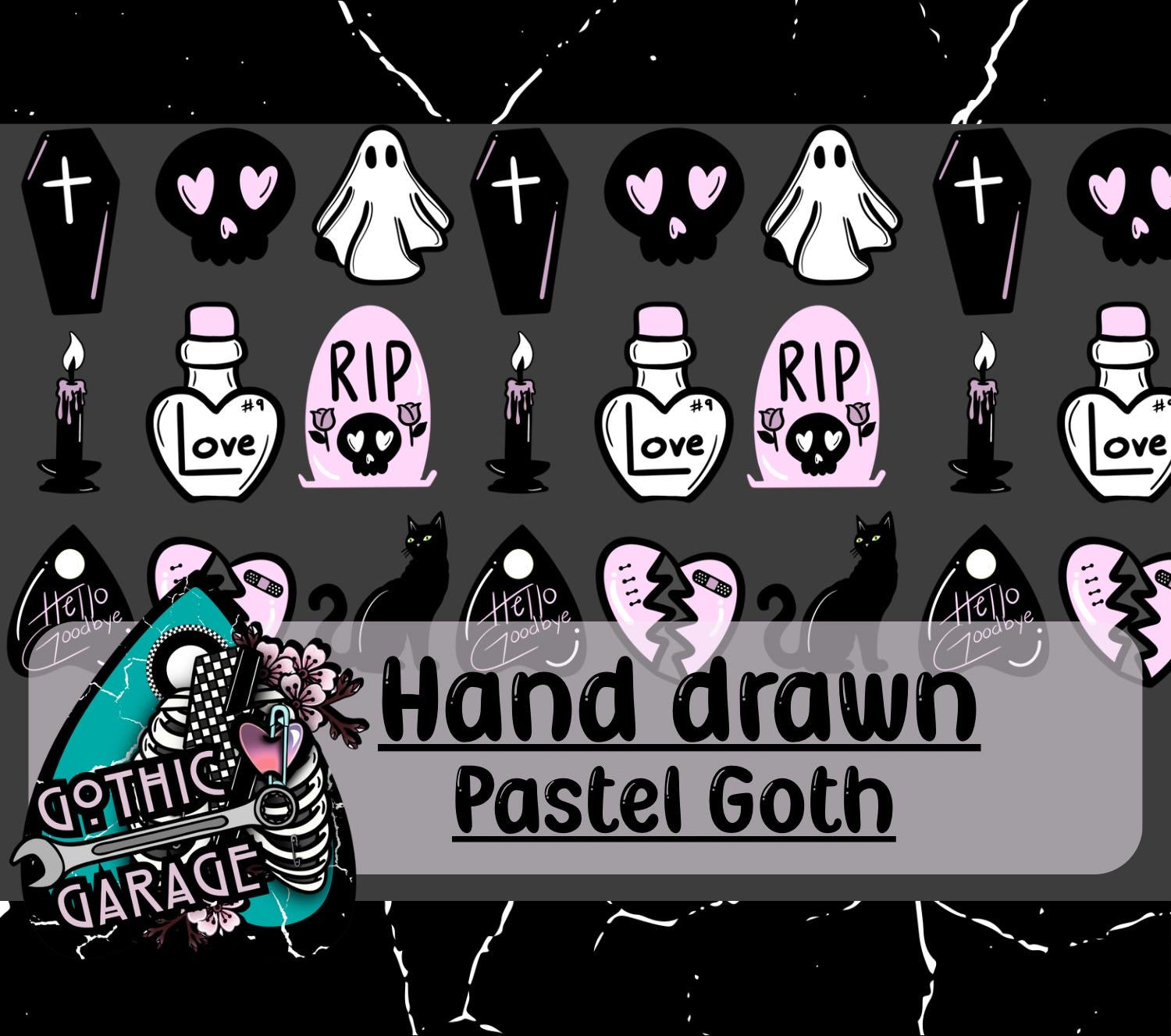 Digital Clipart – Gothic Garage